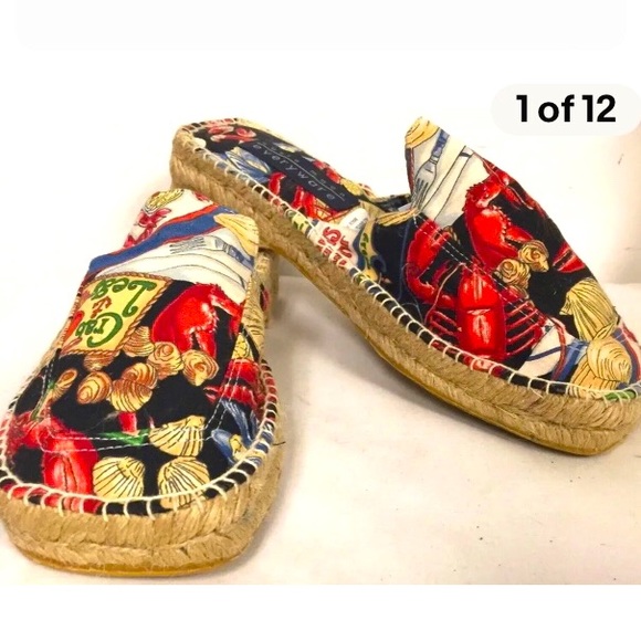 Susie Moon Everyware | Shoes | Susie Moon Everyware Lobster Clam Bake Cotton Print Espadrilles ...